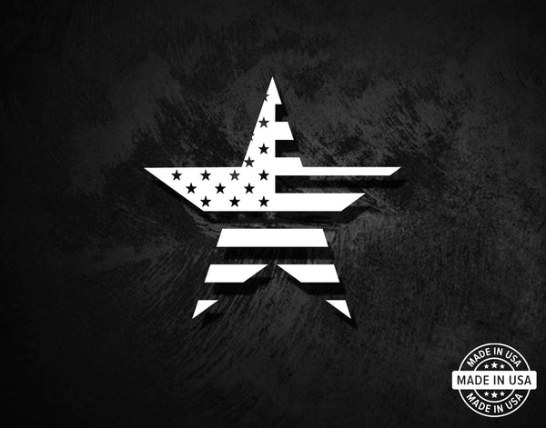 American Flag Star Decal - American Die-Cut Decals