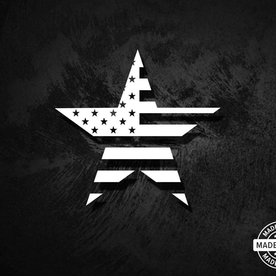 American Flag Star Decal - American Die-Cut Decals
