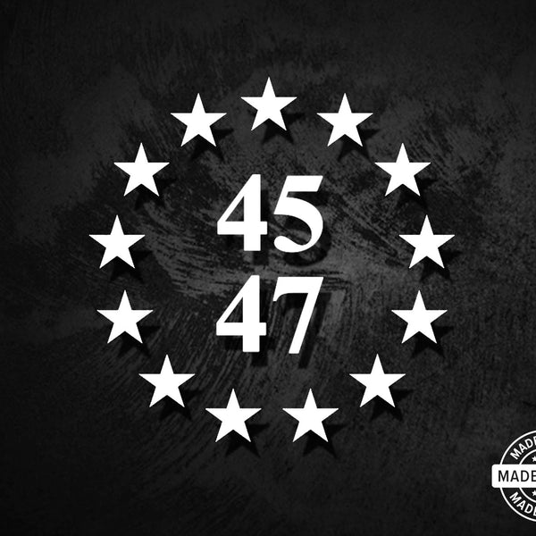 Betsy Ross 45 47 - President Trump Decal - American Die-Cut Decals