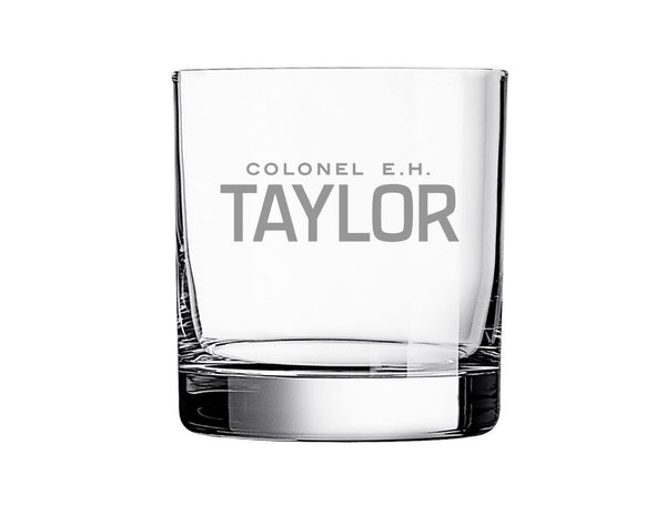 Colonel E.H. Taylor Whiskey Rocks Glass - 11oz - American Die-Cut Decals