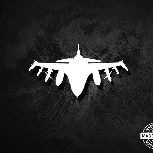 Fighter Jet Silhouette Decal - American Die-Cut Decals