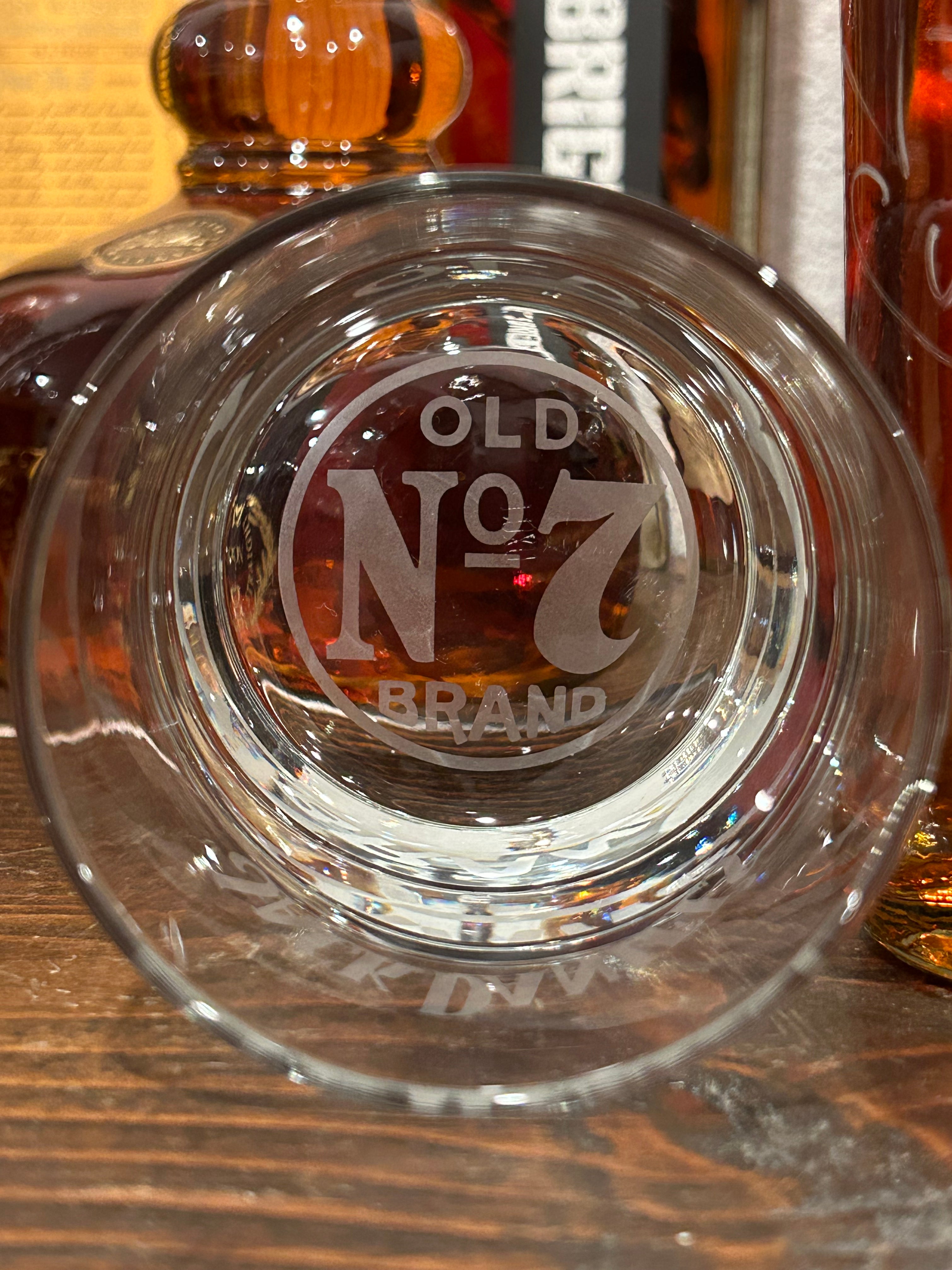 Jack Daniel's Old No. 7 Brand Whiskey Rocks Glass - 11oz - American Die ...