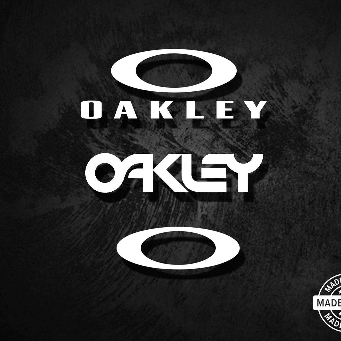 Oakley Logo 6 Pack Decals - American Die-Cut Decals