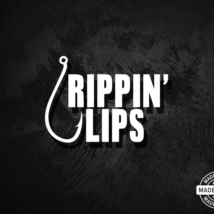 Rippin' Lips Hook Decal - American Die-Cut Decals