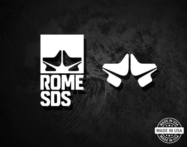 Rome SDS Snowboards 4 Pack Decals - American Die-Cut Decals