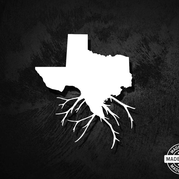 Texas State Roots Decal - American Die-Cut Decals