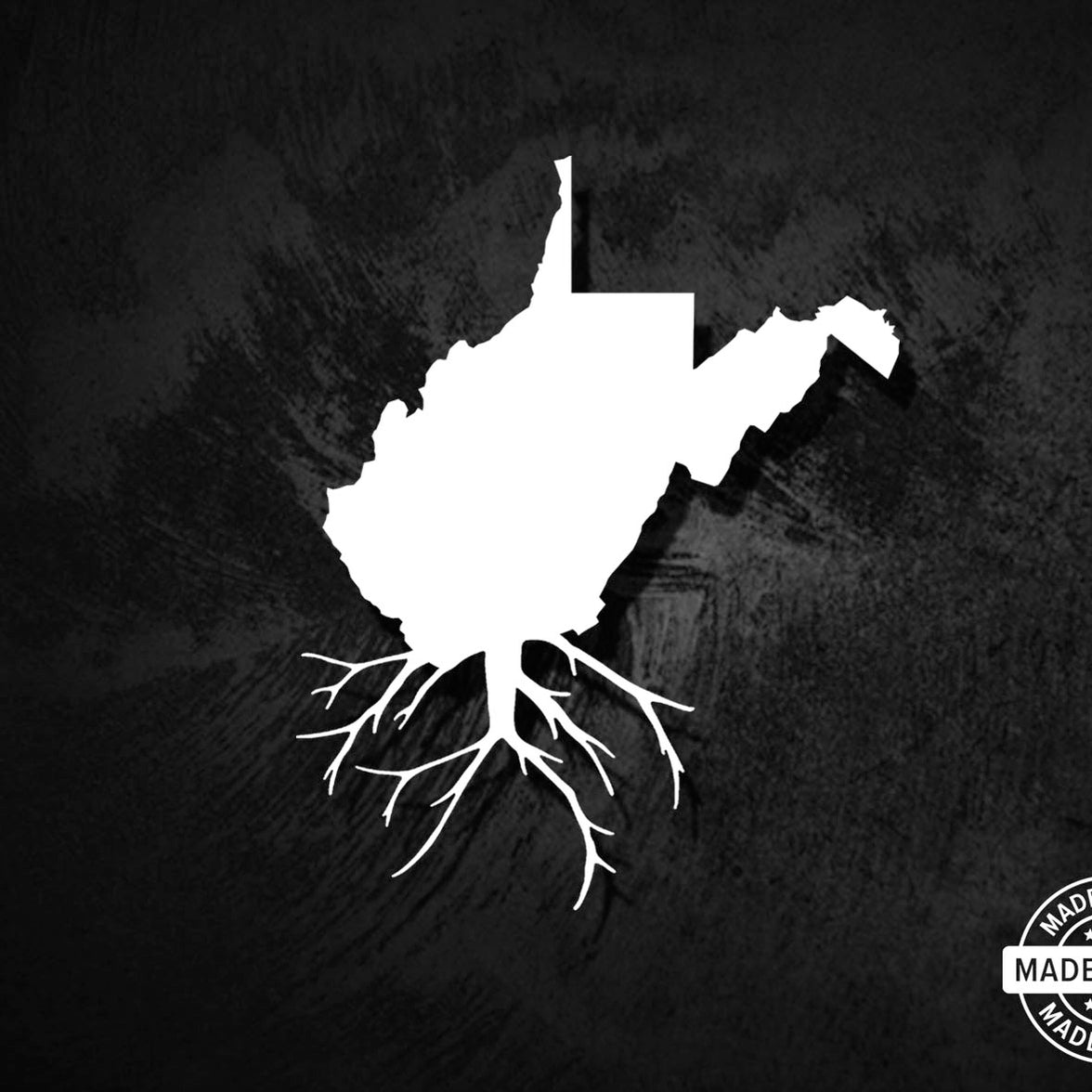 West Virginia State Roots Decal - American Die-Cut Decals