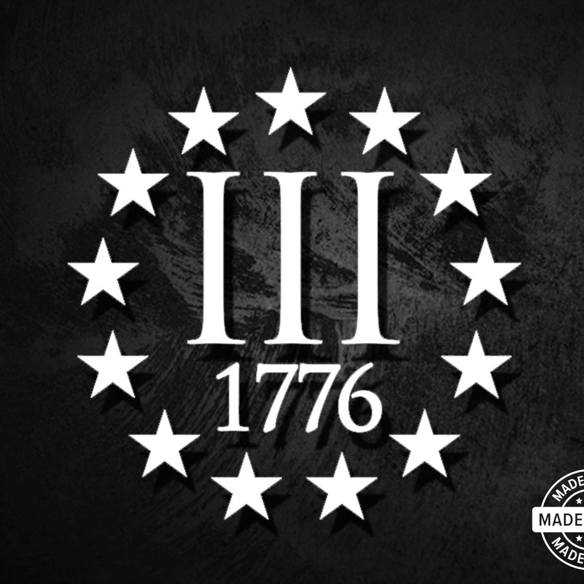 Betsy Ross 2nd Amendment 1776 Decal - American Die-Cut Decals