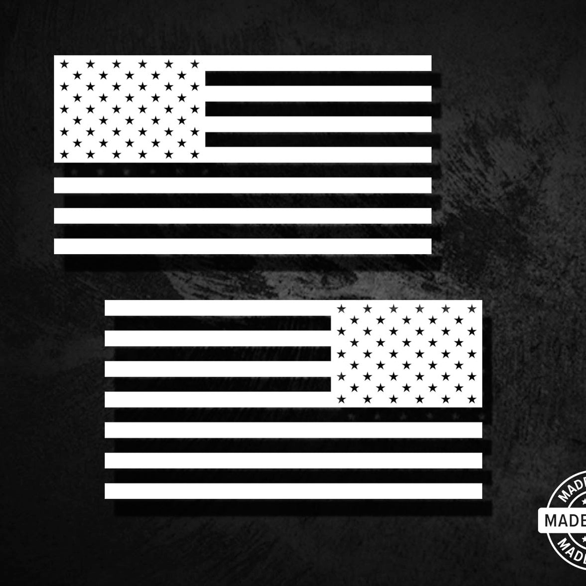 American Flag LH / RH Set - American Die-Cut Decals