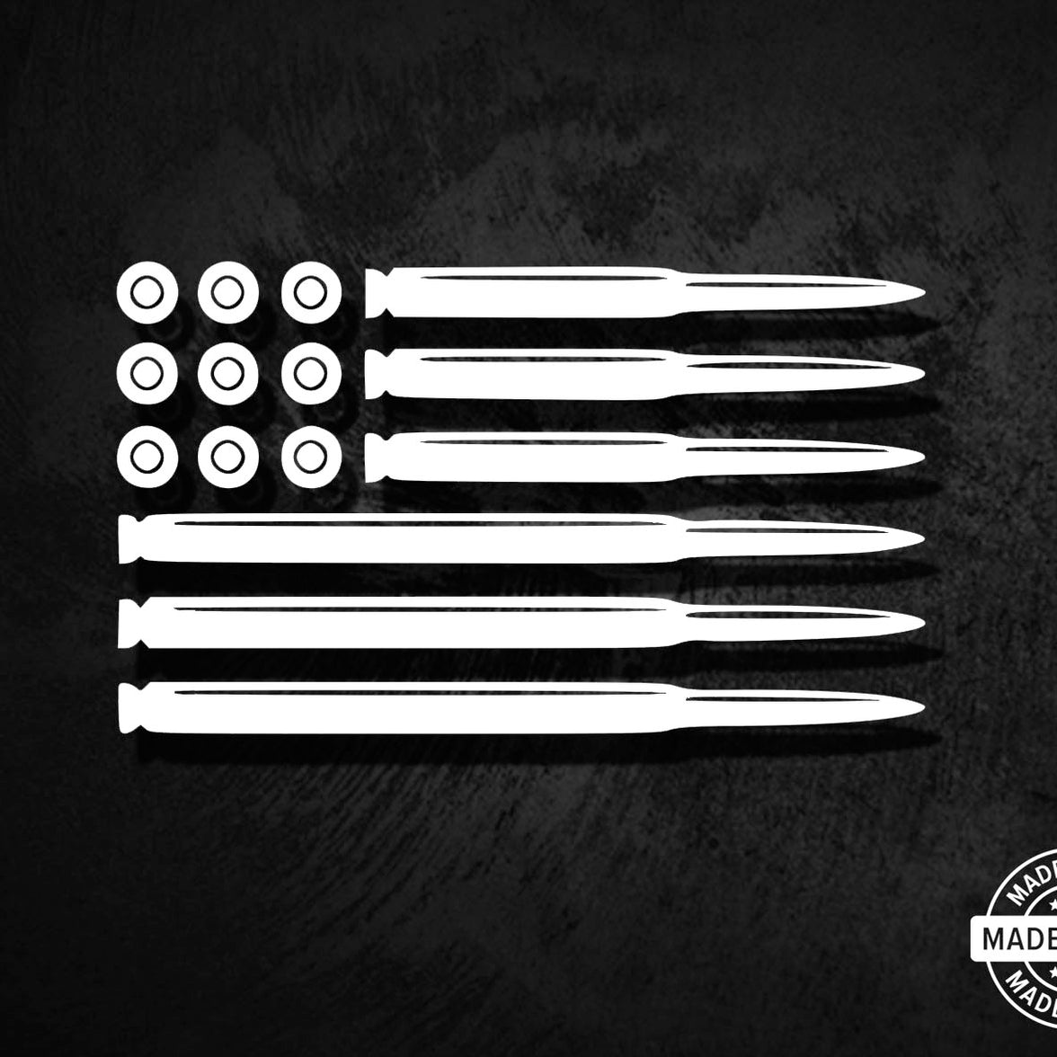 Ammo Flag Decal - American Die-Cut Decals