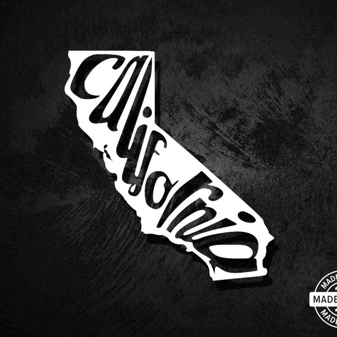California State Letters Decal - American Die-Cut Decals