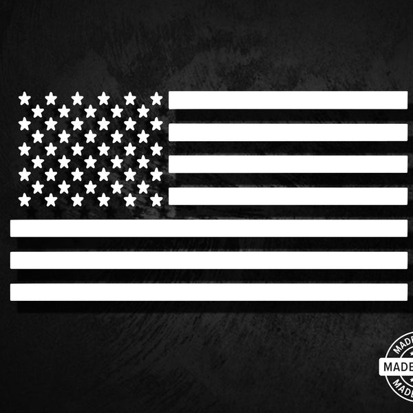American Flag (without solid union) Decal - American Die-Cut Decals