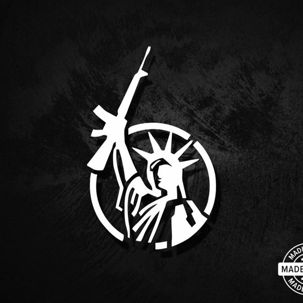 Guns and Liberty Decal - American Die-Cut Decals