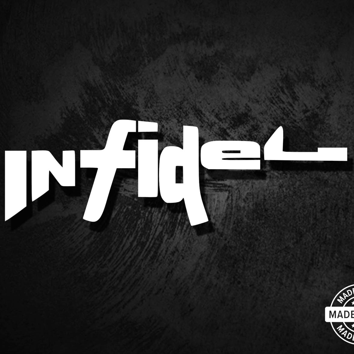 Infidel Gun Decal - American Die-Cut Decals