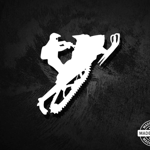 Snowmobile Rider Decal - American Die-Cut Decals