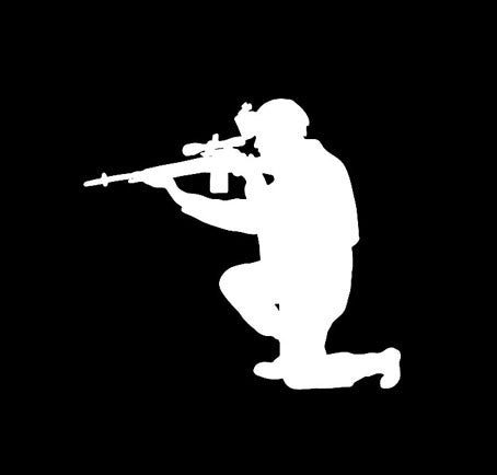 Soldier Decal - American Die-Cut Decals