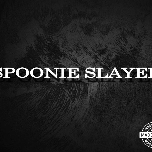 Spoonie Slayer - Shotgun Barrel Decal - American Die-Cut Decals