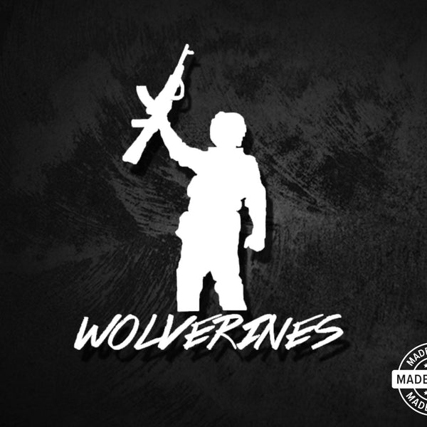 Wolverines AK (Red Dawn) Decal - American Die-Cut Decals
