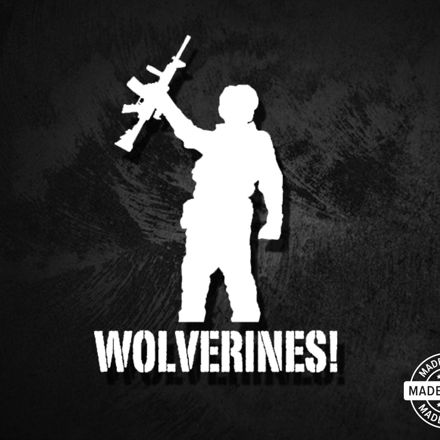 Wolverines AR-15 (Red Dawn) Decal - American Die-Cut Decals