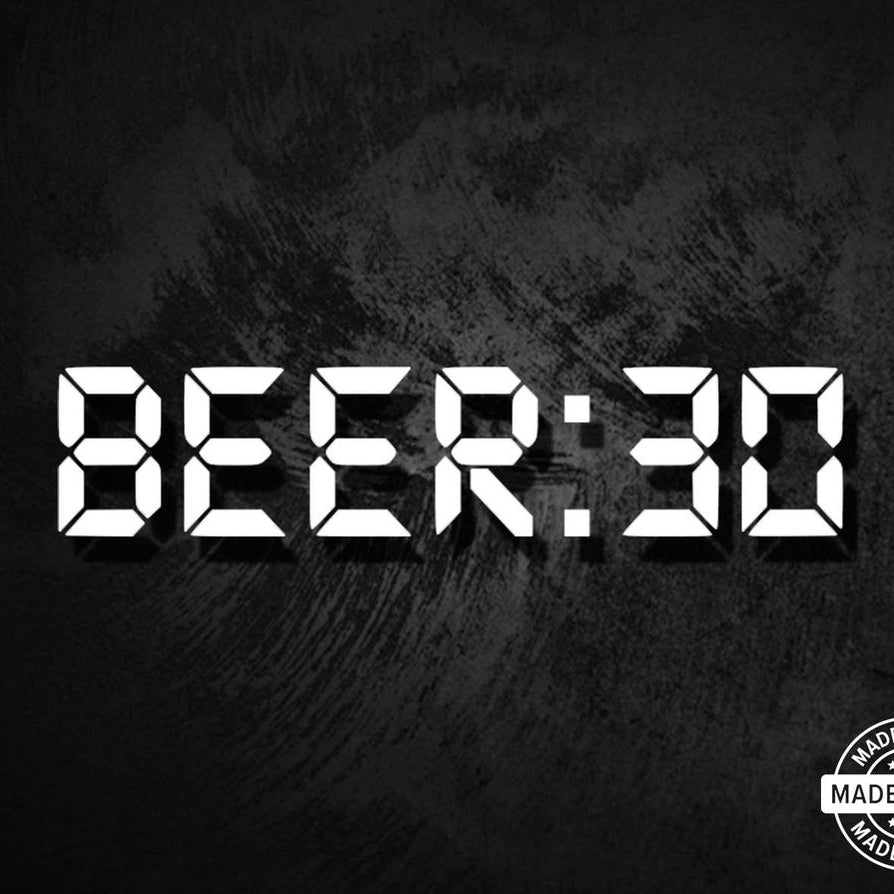 BEER:30 Decal - American Die-Cut Decals